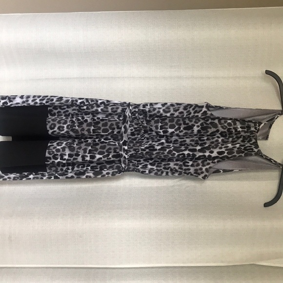 Express | Dresses | Express Cocktail Cheetah Black And White Dress ...